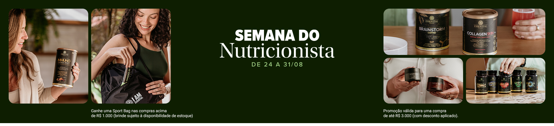 Tudo em Suplementos Alimentares disponíveis na Essential Nutrition
